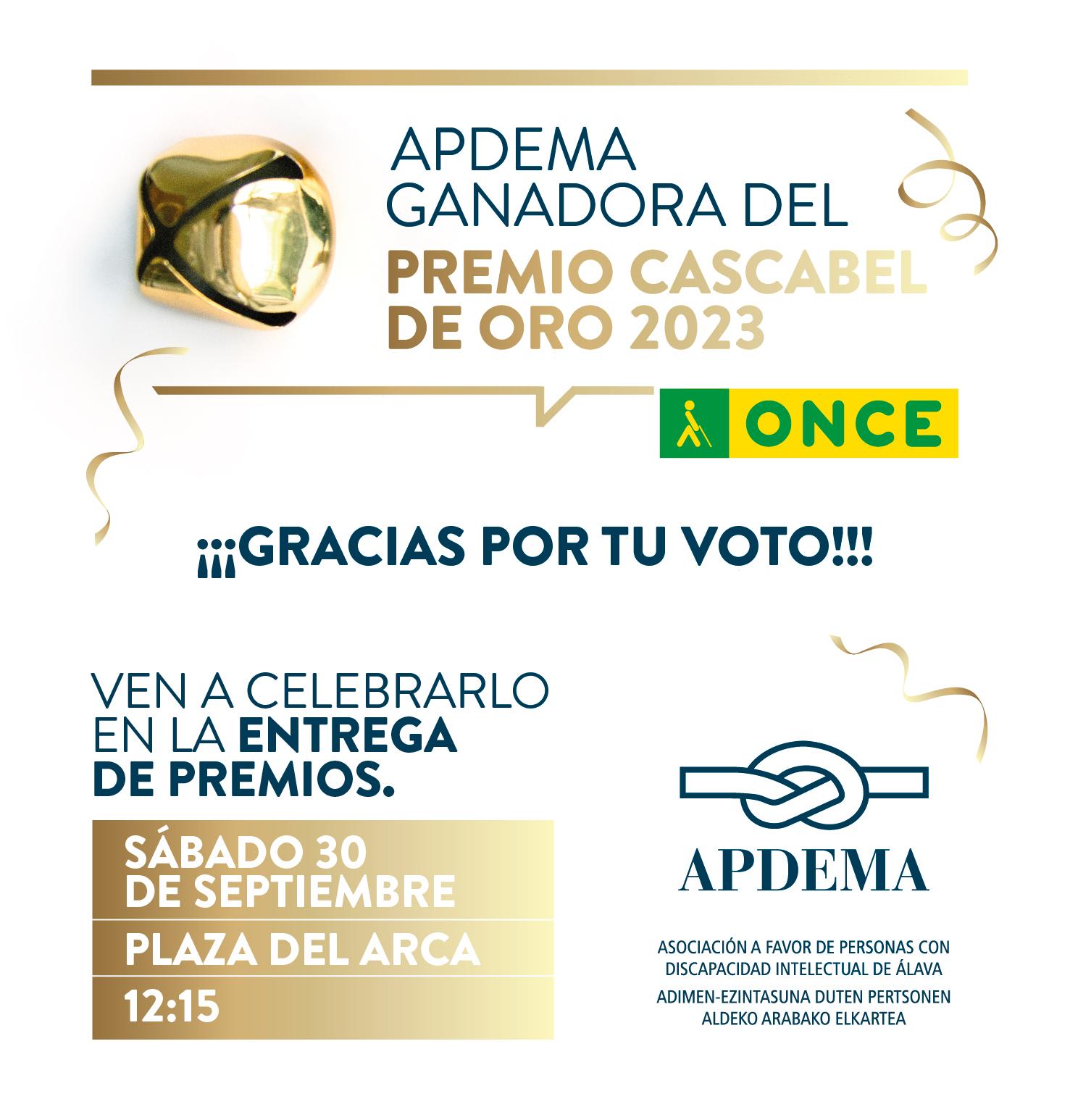APDEMA GANADORA DEL PREMIO CASCABEL DE ORO 2023 | Apdema